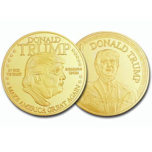 PartyYeah 2018 Gold Donald Trump Commemorative Coin[CASE Included], The ...