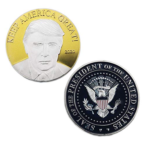 President Donald Trump Coin 2020, Silver Gold Plated Challenge Coins ...