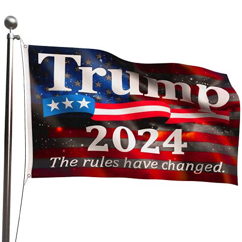 VWMYQ Trump Flag 2024, 3x5 Feet The Rules Have Changed Flags, Re-Elect ...
